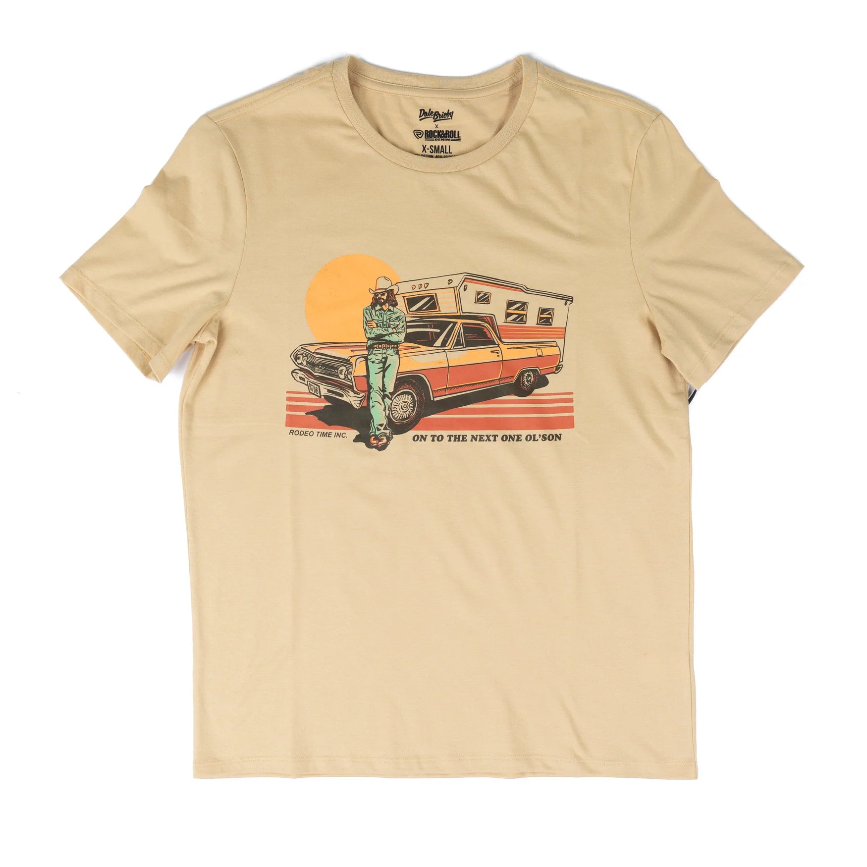 Men's Rock and Roll Denim Dale's Truck Graphic T-shirt BU21T07863 ...